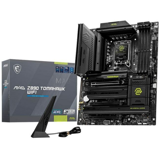 MSI MAG Z890 TOMAHAWK WIFI (RTL) LGA1851 Z890 3xPCI-E HDMI 5GbLAN+WiFi+BT SATA ATX 4DDR5