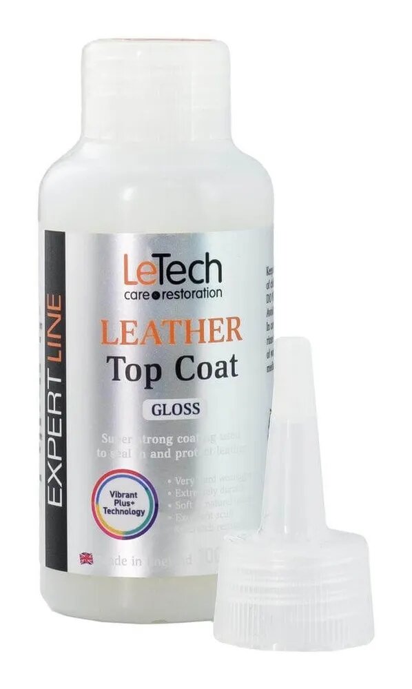 Лак автомобильный глянцевый для кожи после ремонта LeTech (Leather Top Coat) Gloss 100ml