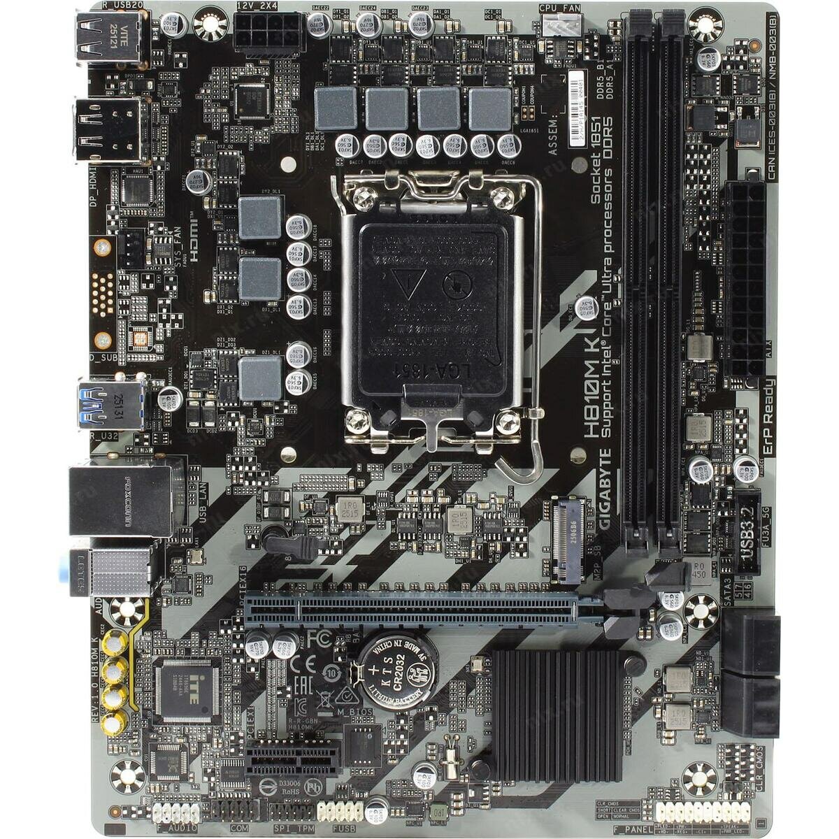 GIGABYTE H810M K (RTL) LGA1851 H810 PCI-E HDMI+DP GbLAN SATA MicroATX 2DDR5 — фото 1