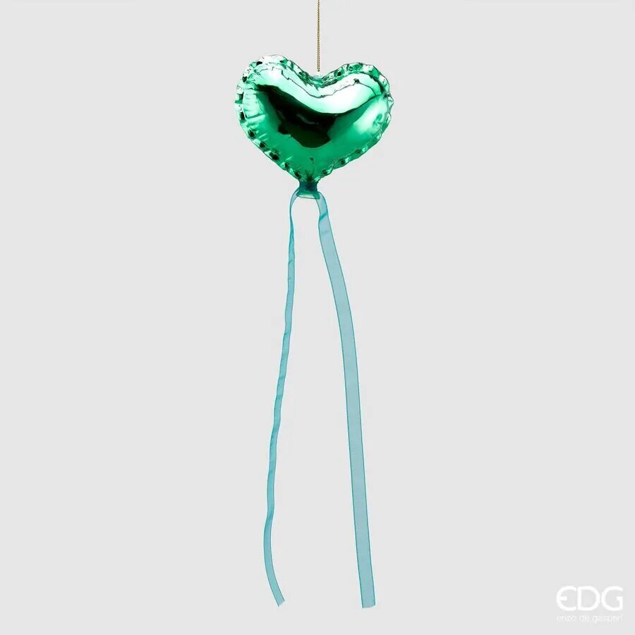 EDG Зелёное стеклянное сердце