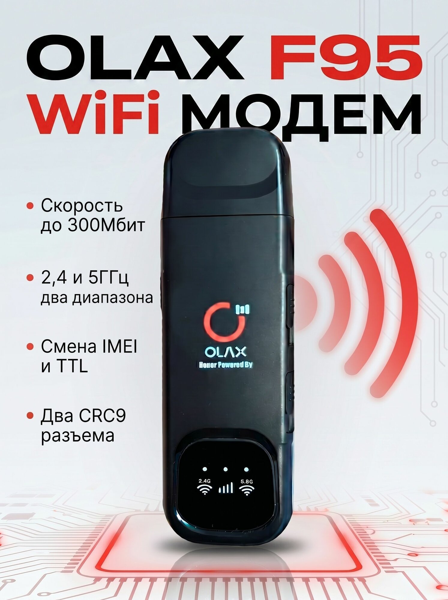 USB модем F95 4G для интернета с сим картой с раздачей WiFi