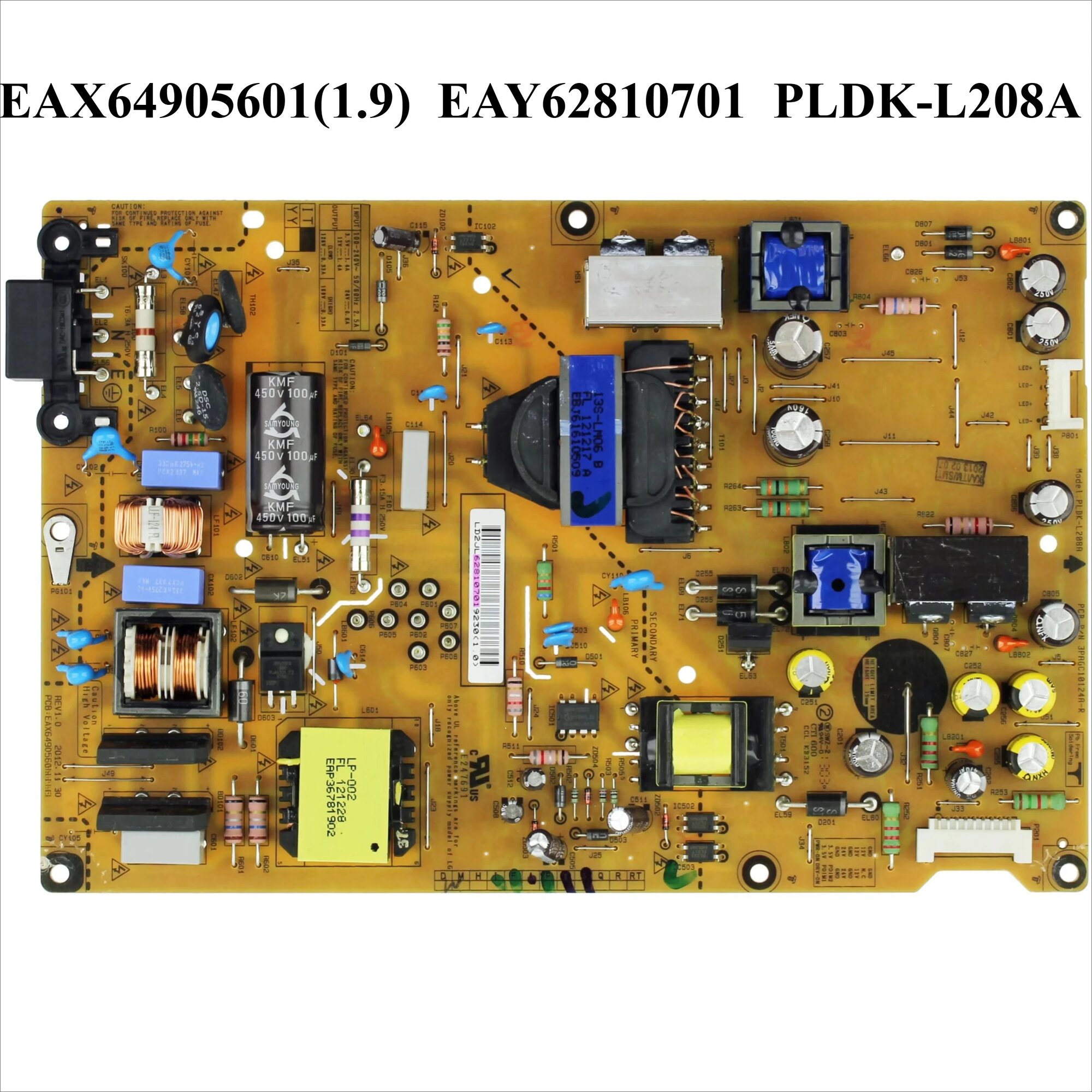Плата питания EAX64905601(1.9) EAY62810701 PLDK-L208A для телевизора LG 55 дюймов