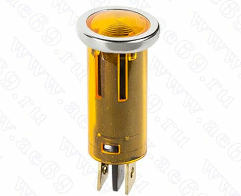 Лампа индикаторная WL-02(yel) 12В желтая*************************