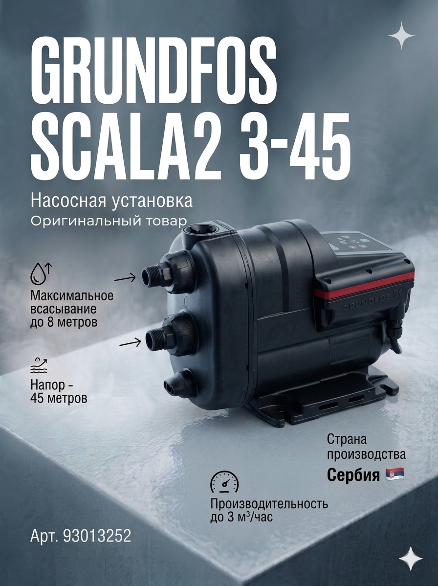 GRUNDFOS SCALA2 3-45 Насосная станция автоматическая