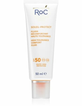 Солнцезащитное средство RoC Soleil Protect High Tolerance Comfort Fluid, флюид для лица, 50 мл