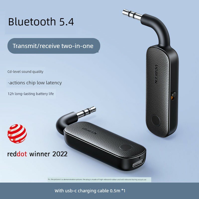 UGREEN Bluetooth 5.0 Двухфункциональный передатчик/приемник адаптер для телевизионной аудиосистемы и беспроводных