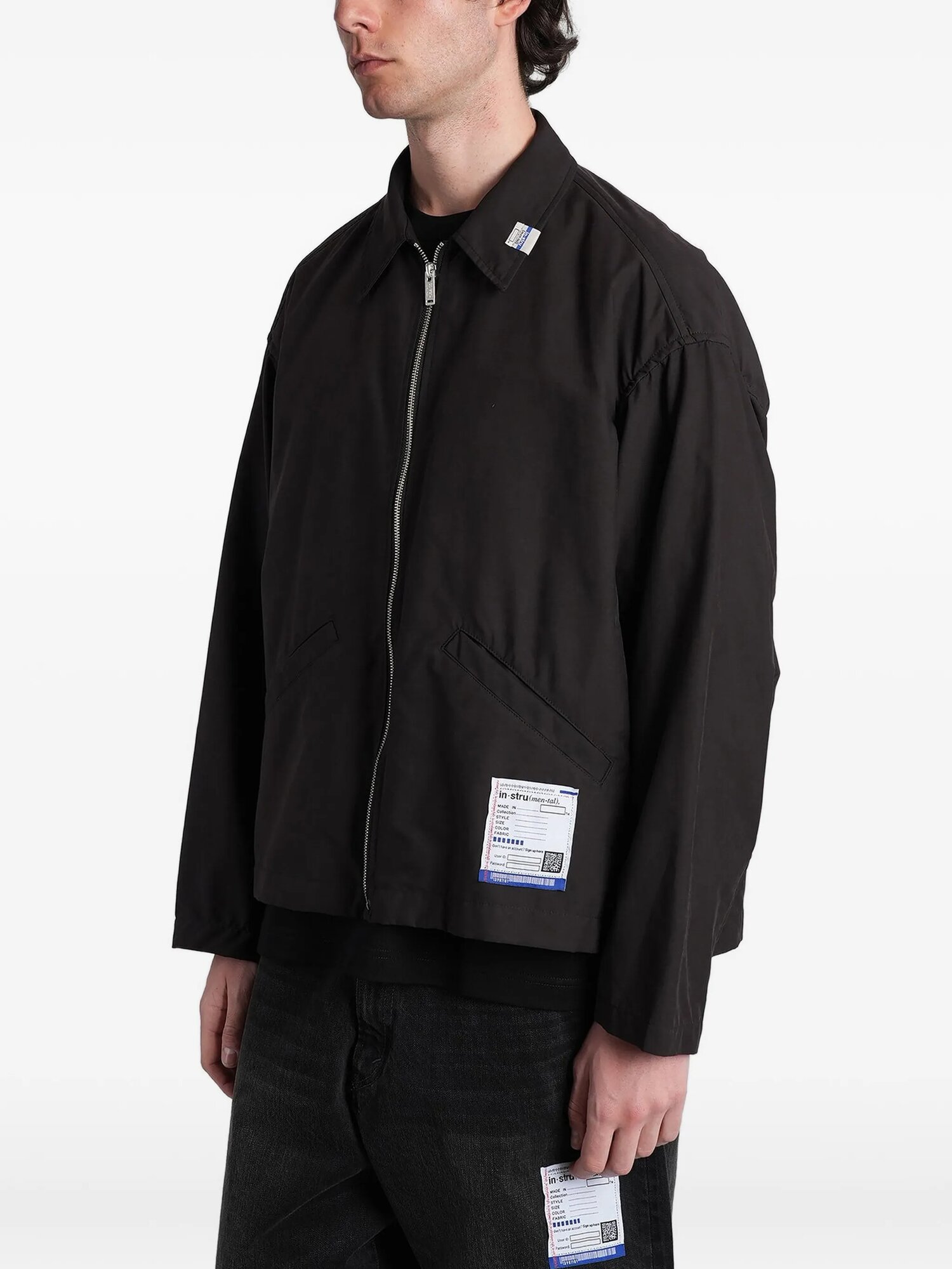 Куртка MAISON MIHARA YASUHIRO Logo-patch zip-up jacket, размер 48 — фото 1