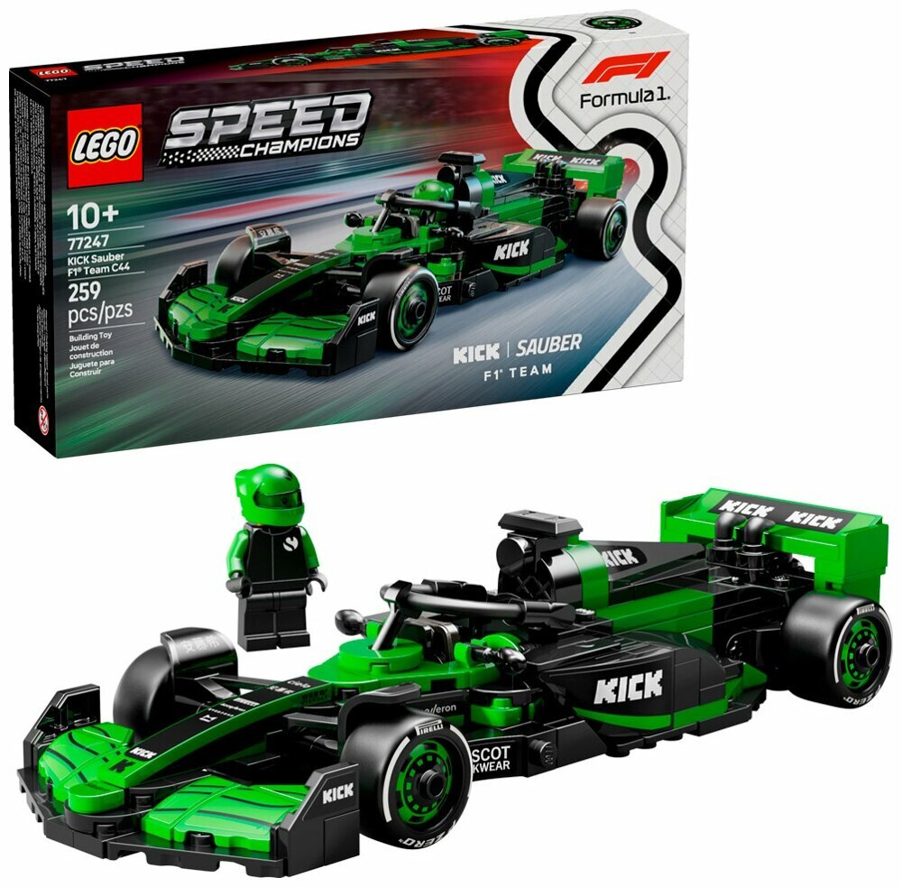 Конструктор Lego Speed Champions Гоночный автомобиль KICK Sauber F1 Team C44 (77247)