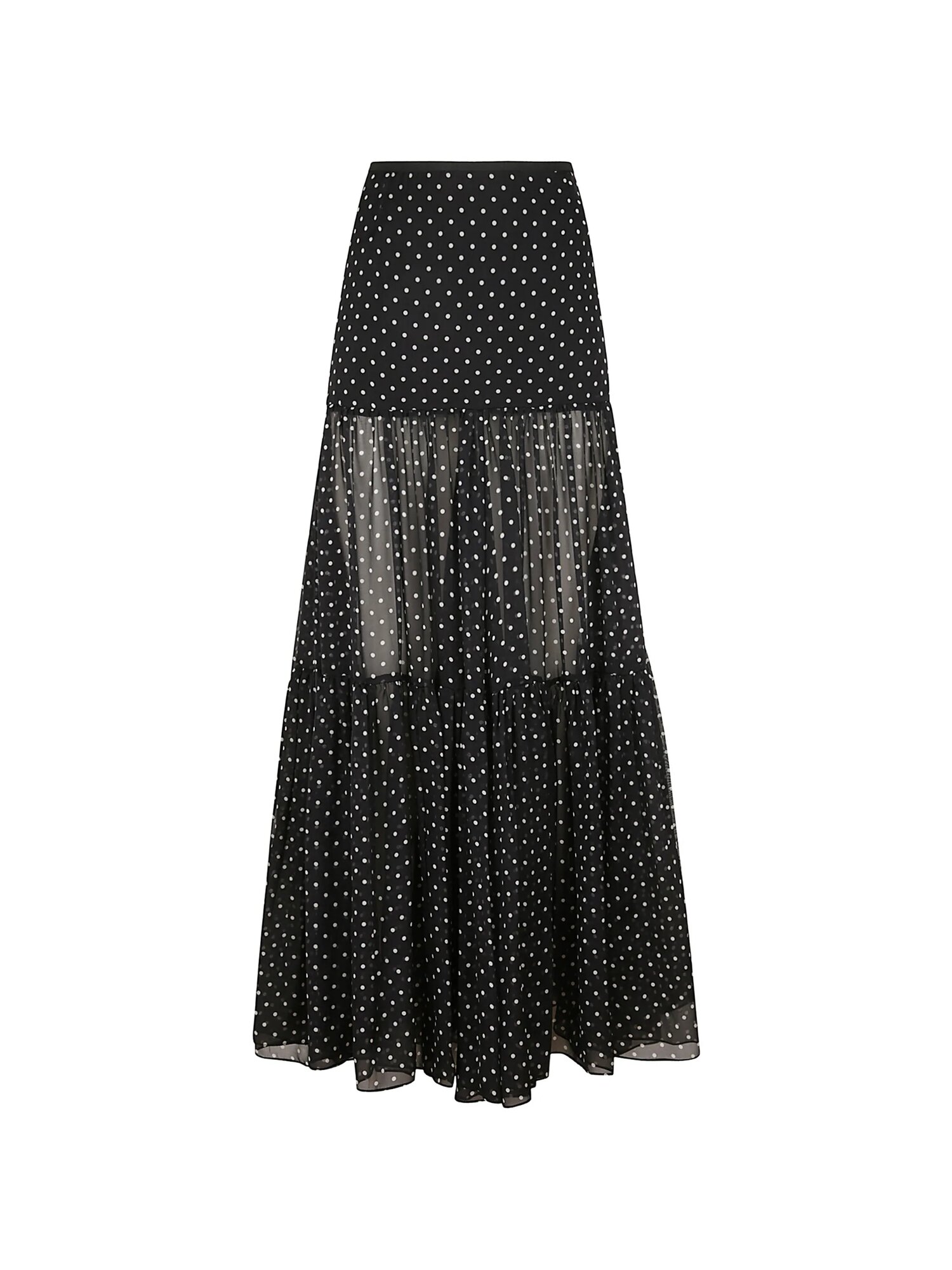 Юбка Anemone polka-dot tiered maxi skirt