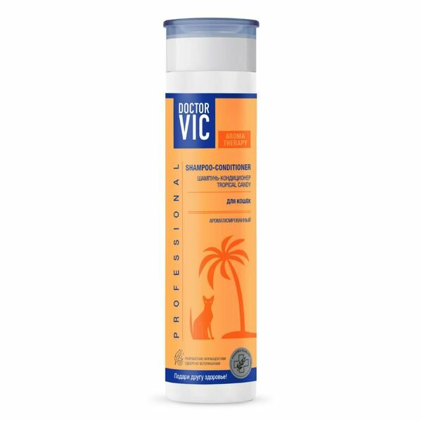 Шампунь-кондиционер для кошек Tropical candy Doctor VIC фл. 250мл