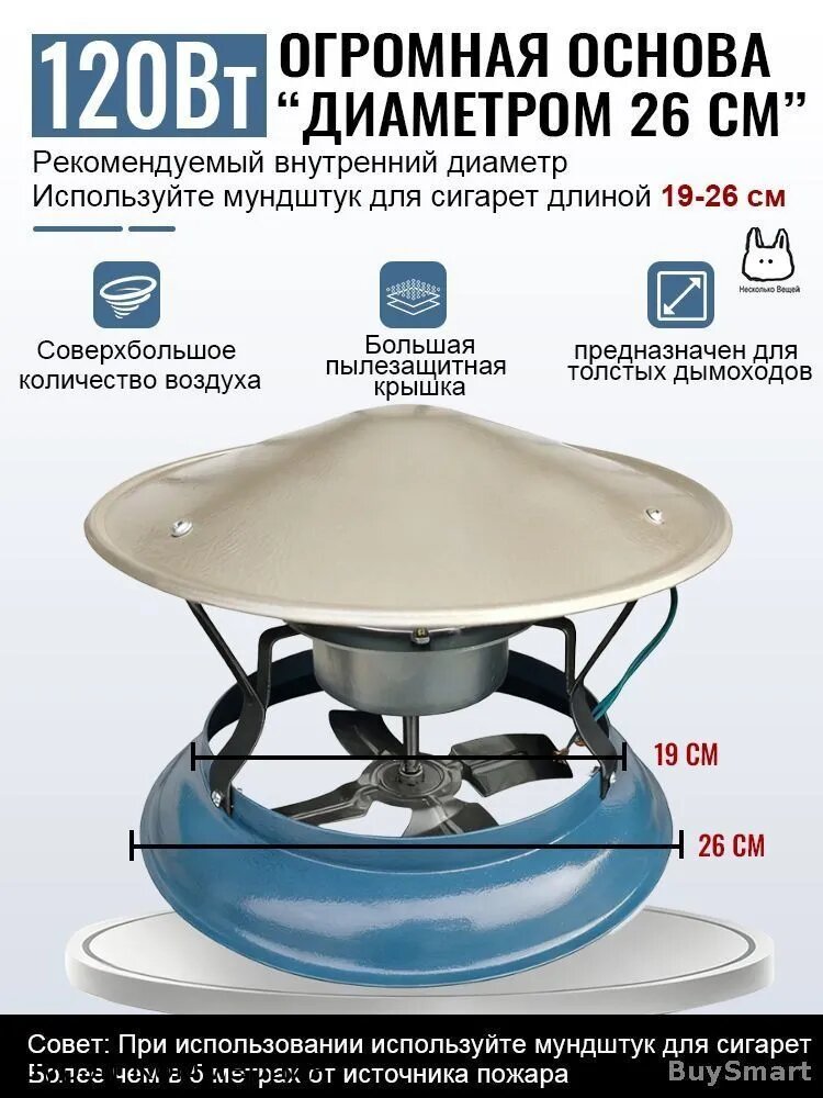 Эксклюзивный вытяжной вентилятор 120Вт 220В