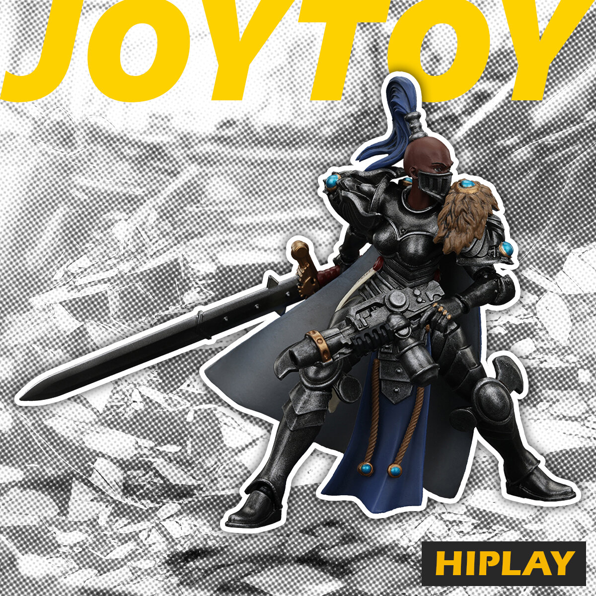 HIPLAY JOYTOY Warhammer Сёстры Безмолвия Argent Lynx Vigilator Cadre Vigilator 1 JT00836 1/18