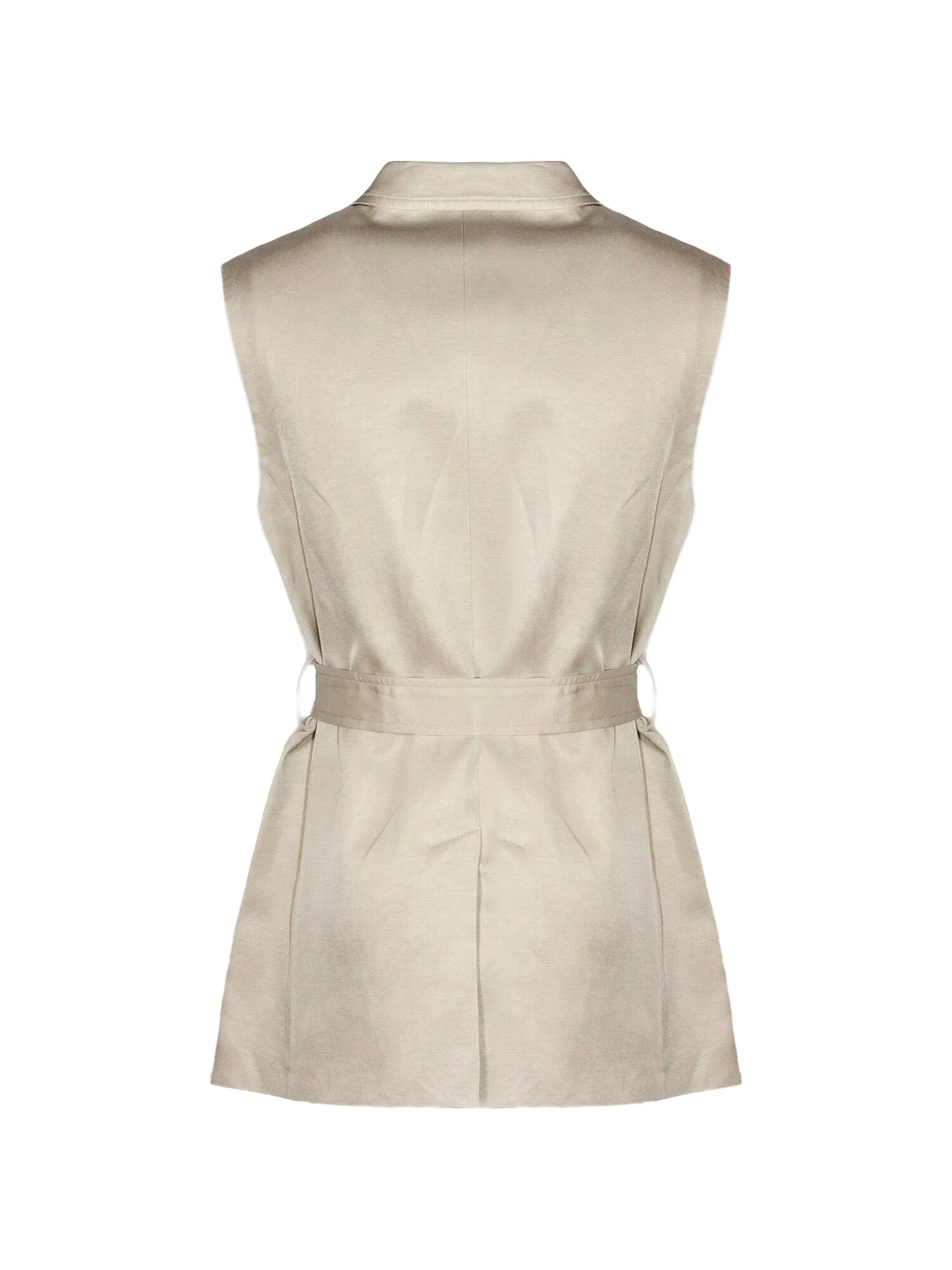 Пальто SEMICOUTURE Belted button-up waistcoat, размер 42, разноцветный — фото 1