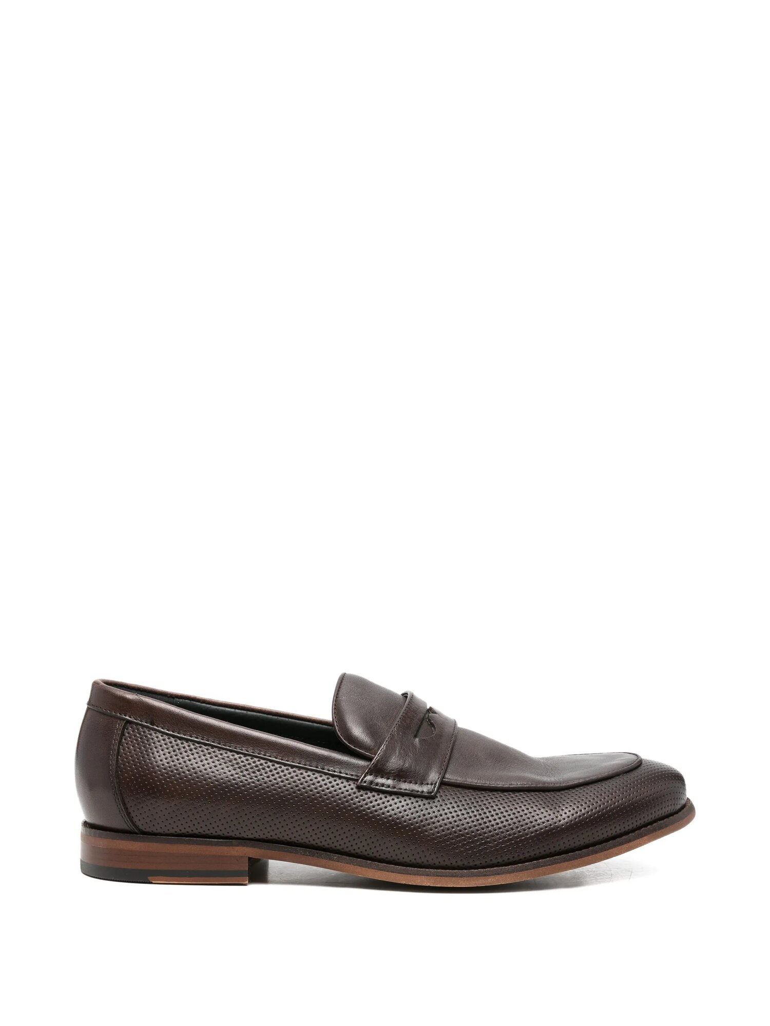 Лоферы Perforated-detail leather loafers
