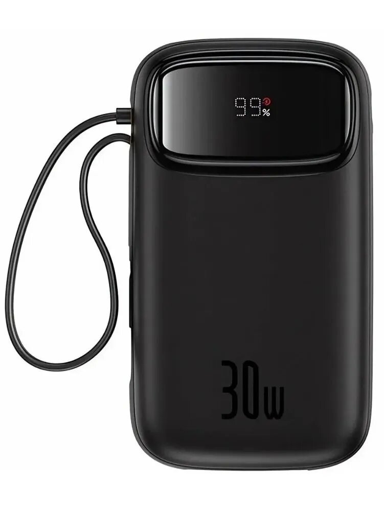 Внешний аккумулятор Baseus QPow 2, 20000 мАч, 30 Вт, черный, P10055009113-00