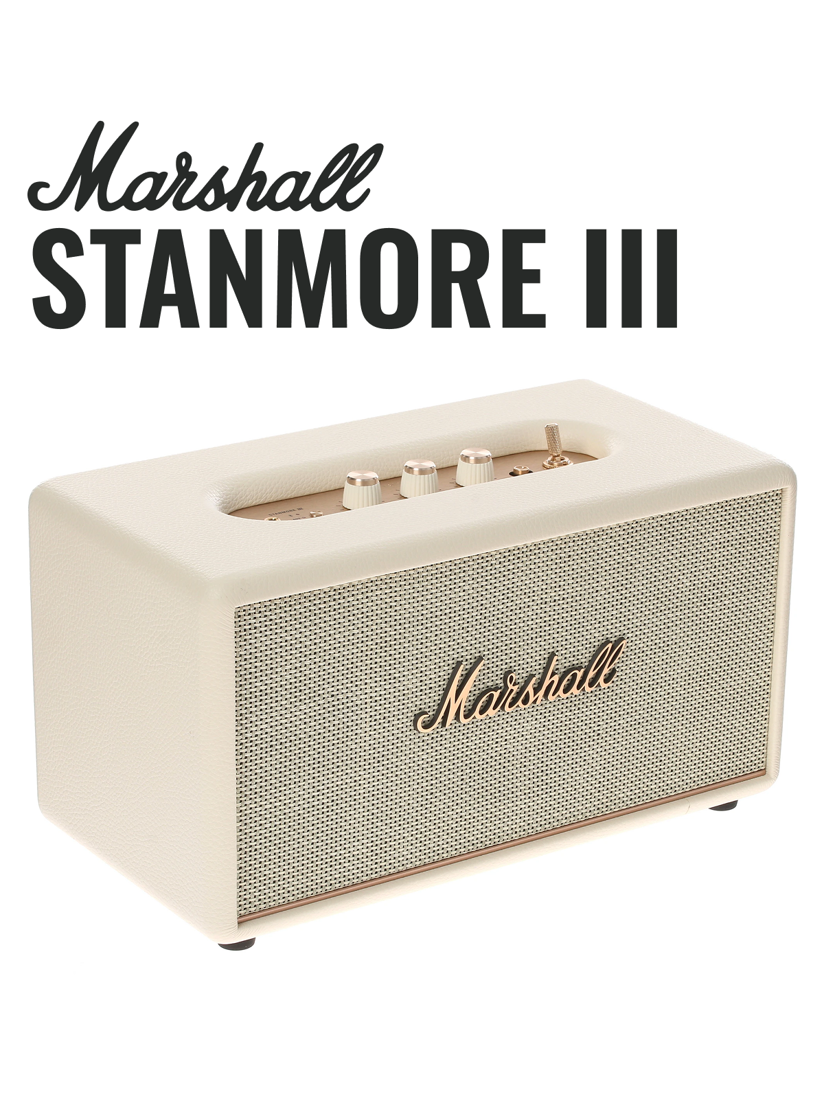 Колонка Marshall Stanmore III, 80 Вт, кнопочное и сенсорное управление, кремовый