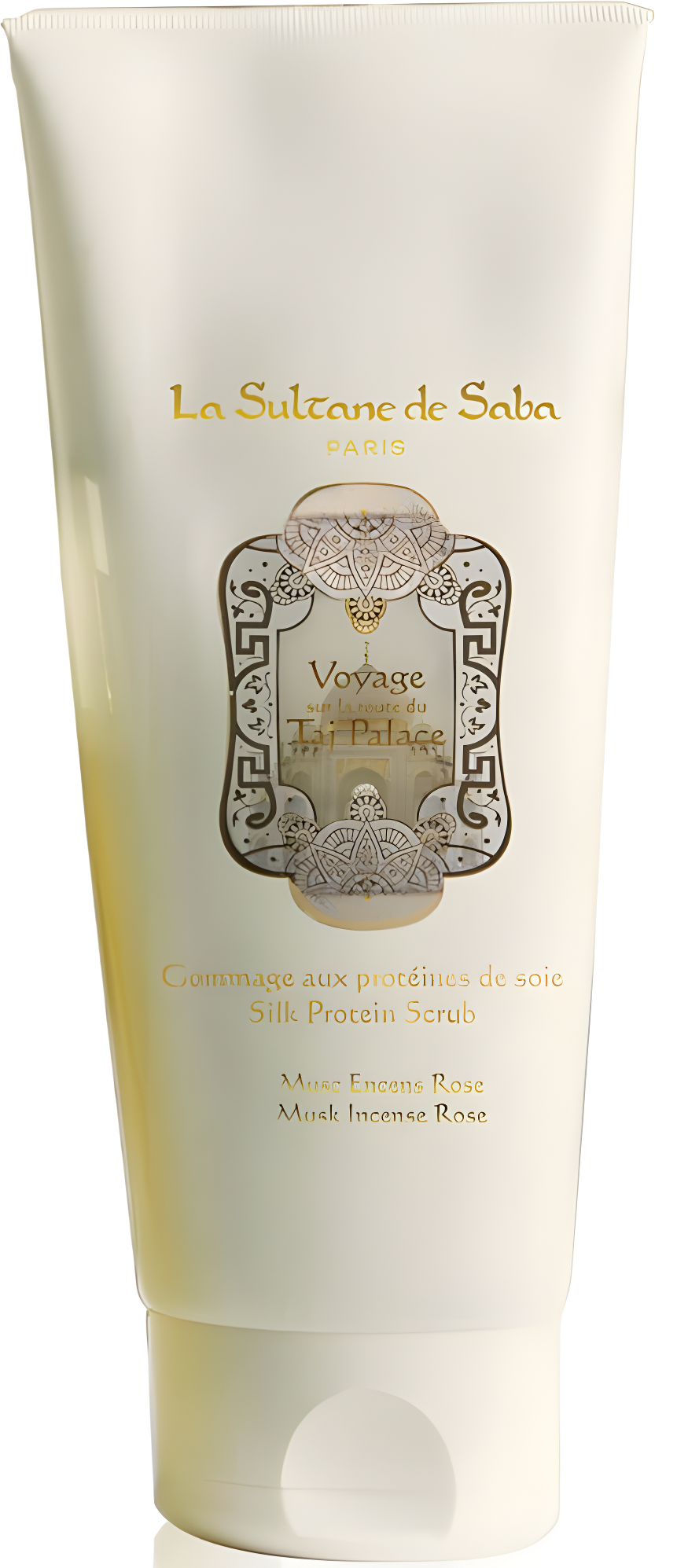 La Sultane de Saba Гоммаж Протеины шелка "Мускус/Ладан/Роза" Silk Protein Scrub Rose Musk Incense 90g