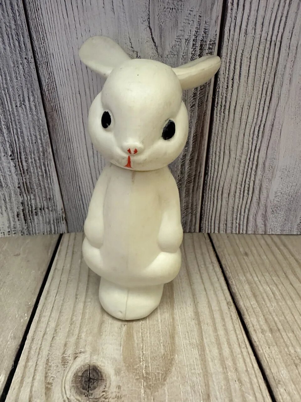 Игрушка Заяц пластик 1970 годы СССР редкий коллекционный