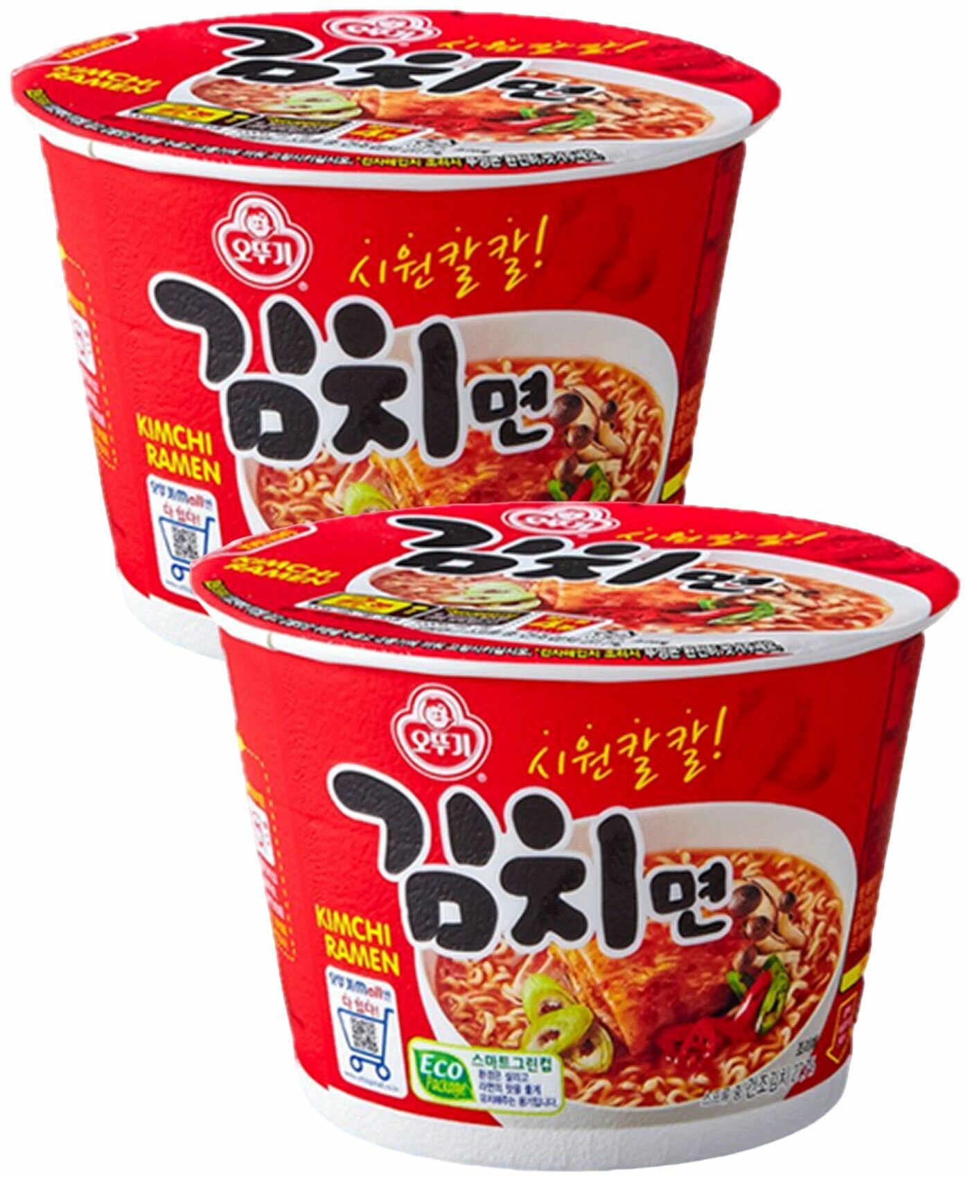 Лапша Kimchi Ramen Оттоги со вкусом кимчи 105 г * 2 шт