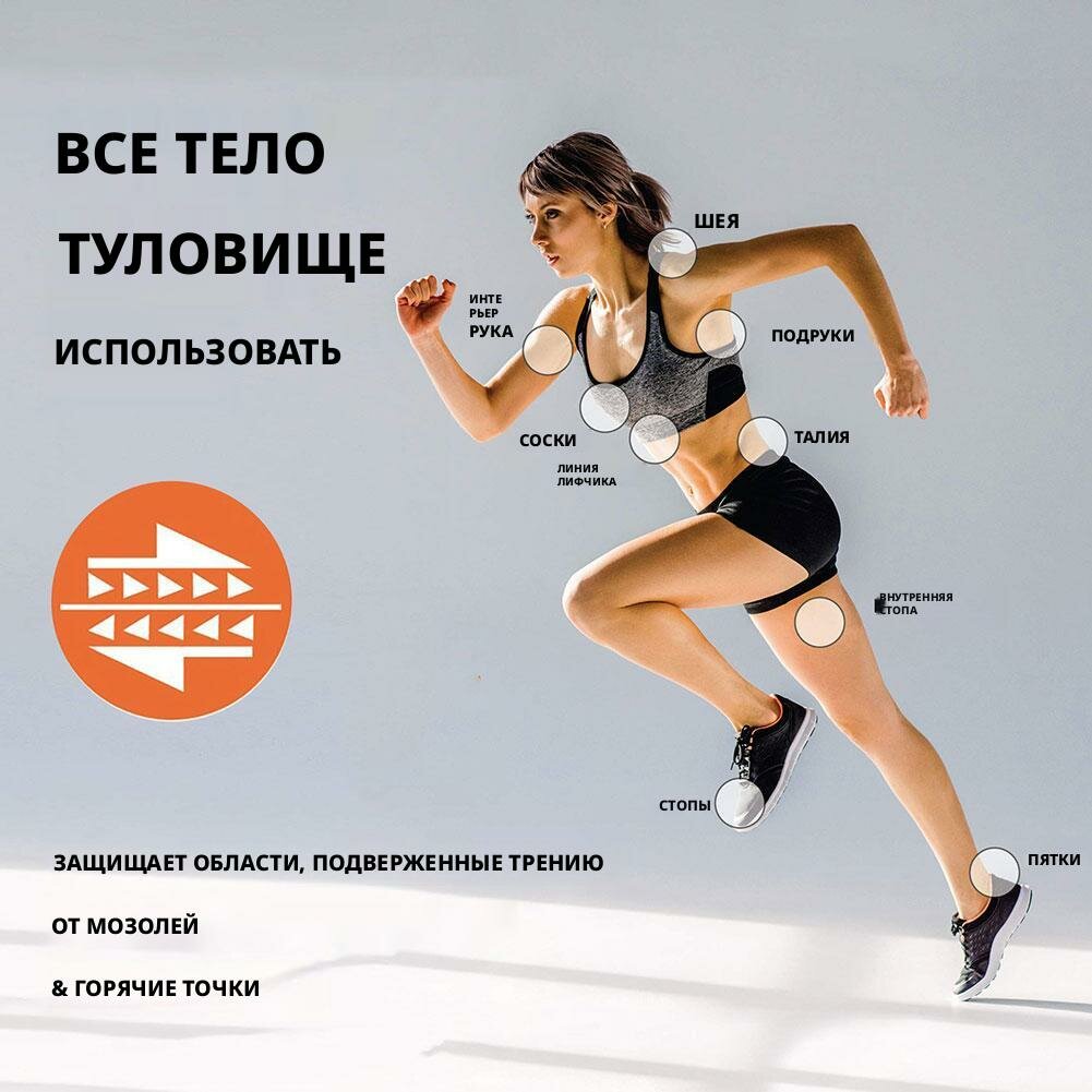 Антифрикционный карандаш для бедер, водонепроницаемый, защищающий от пота и простой в нанесении