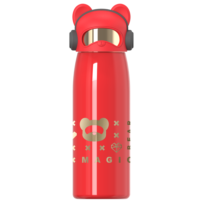 AIKESI Magic Bear Cool Sound Нержавеющая Сталь Термос 300 мл Красный