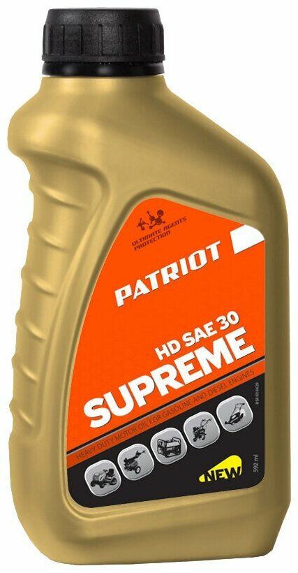 Масло моторное Patriot SUPREME HD SAE 30 4T 0,592 л 850030629