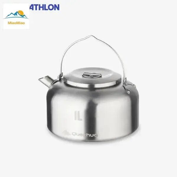 DECATHLON Декатлон Нержавеющий чайник для кемпинга - 1 литр MH500