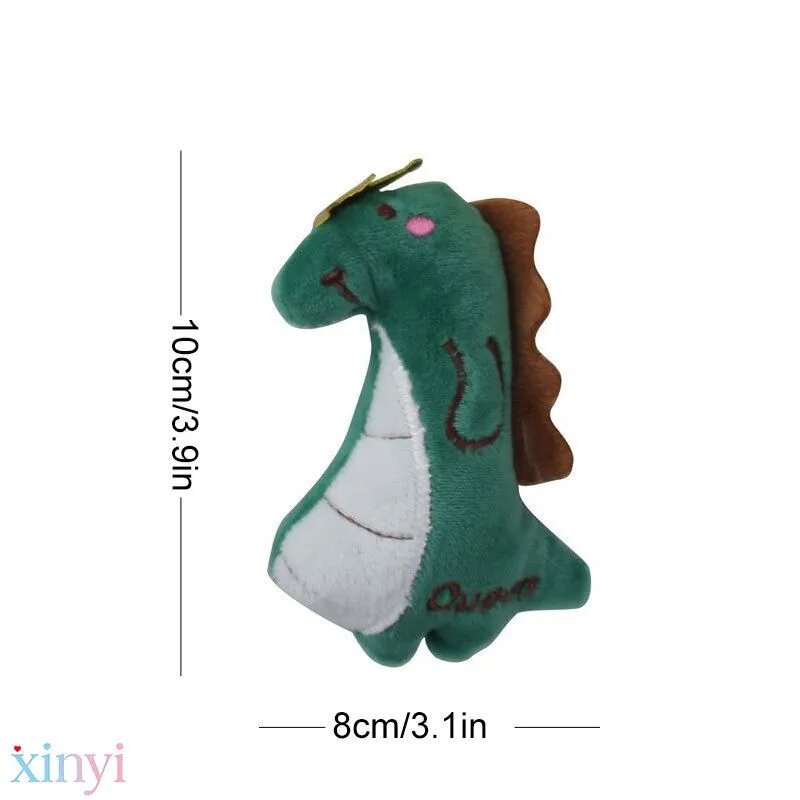 Плюшевая игрушка для домашних животных из кошачьей мяты, мультяшная кукла-динозавр-крокодил-кот