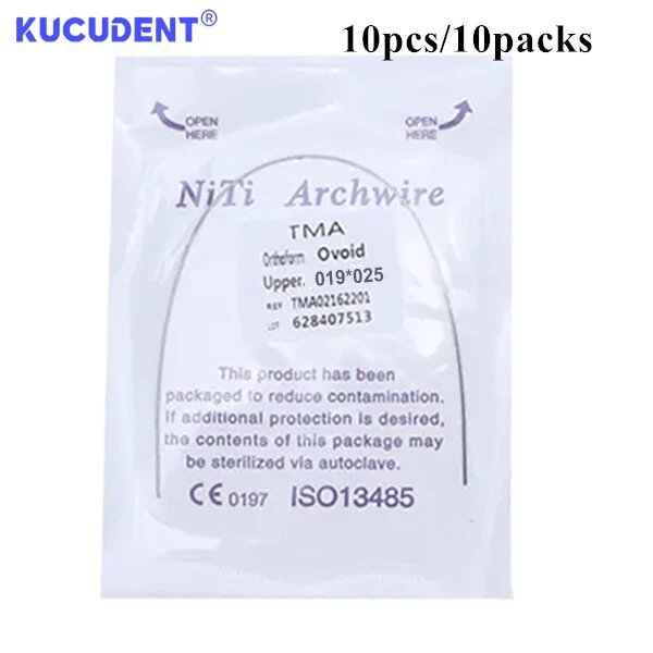 NiTi Archwire TMA 19x25 Upper 10Pack