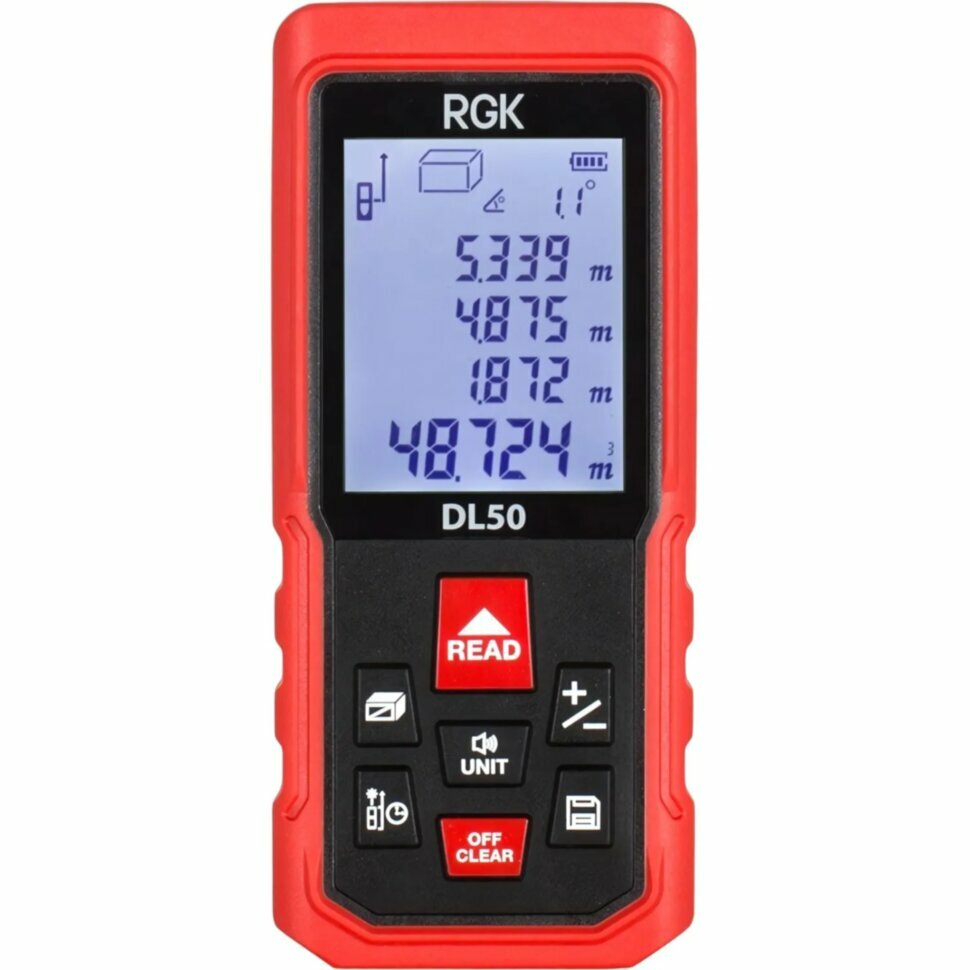 Дальномер лазерный с угломером RGK DL50, 1251791