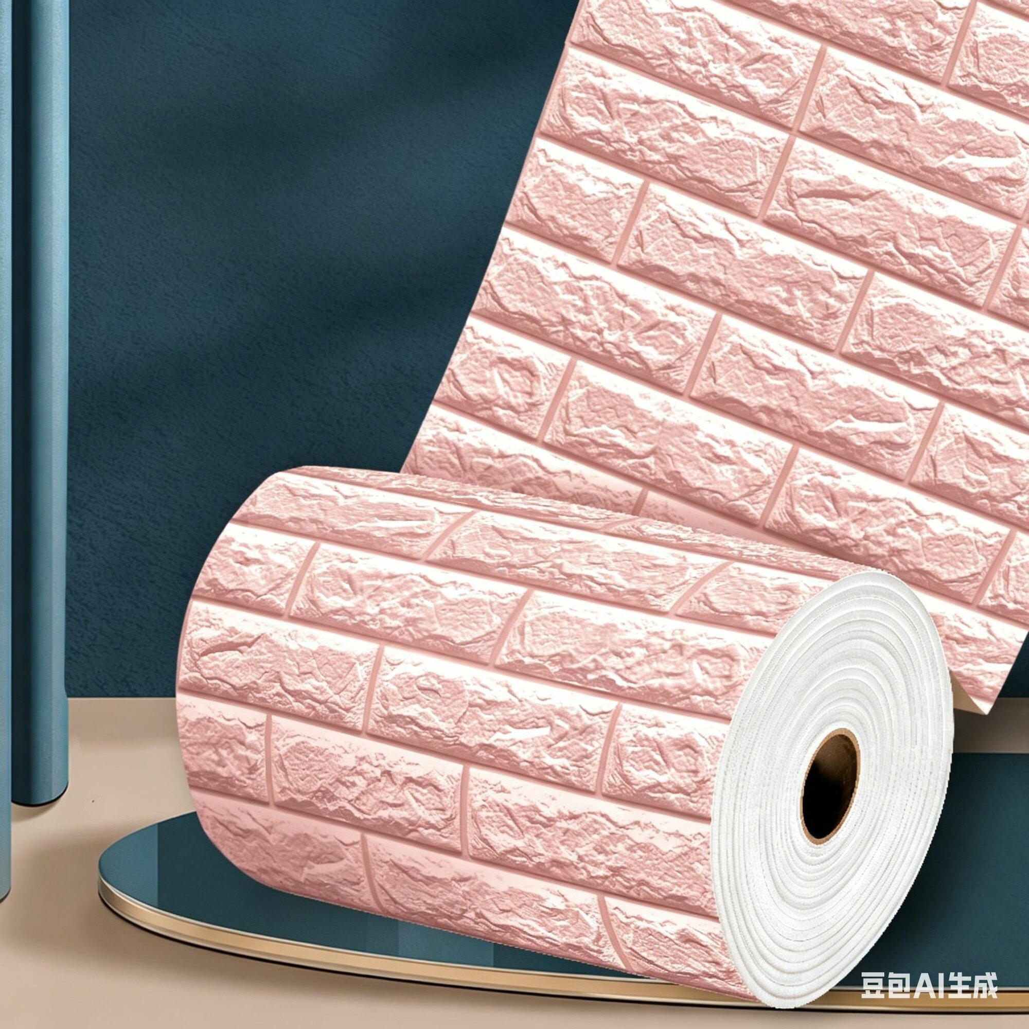 Самоклеящаяся стеновая панель ПВХ 3D, толщина 3,2 мм, рулон 50 500 см, тепло- и звукоизоляция, легкий ремонт без мас