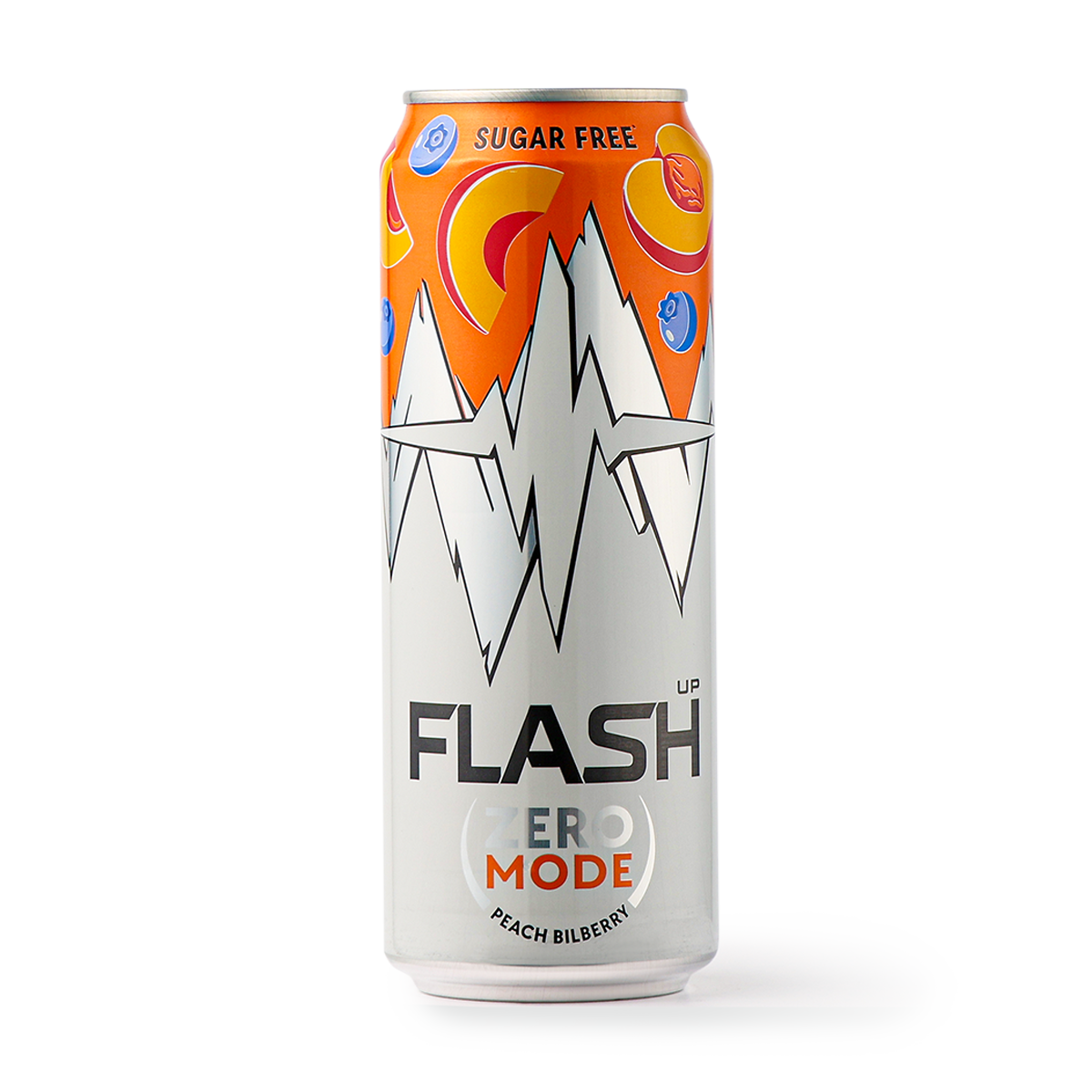 Энергетический напиток Flash Up "Zero Mode", персик-голубика, без сахара, 450 мл
