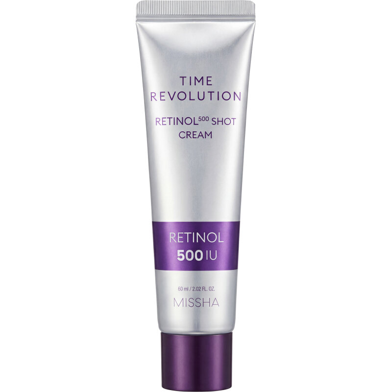 Антивозрастной крем Missha для лифтинга и сияния лица с ретинолом Missha Time Revolution Retinol 500 Shot Cream, 60 мл