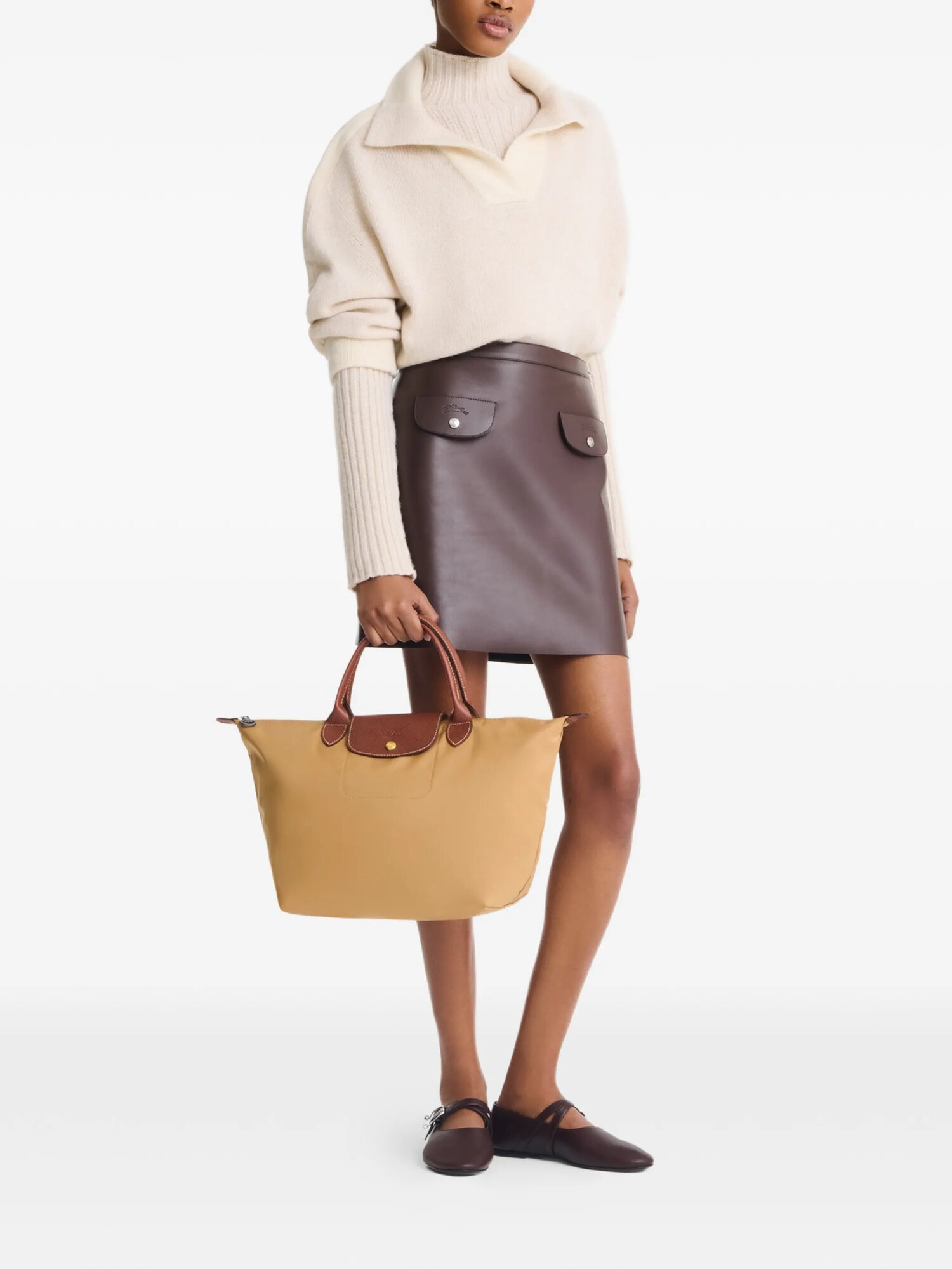 Сумка Longchamp, горчичный — фото 1