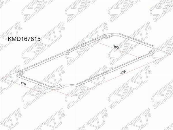 Прокладка клапанной крышки SAT KMD167815 MMC 4G92/4G93 SOHC 91- CB4/5W, E52/72A, N11/21W