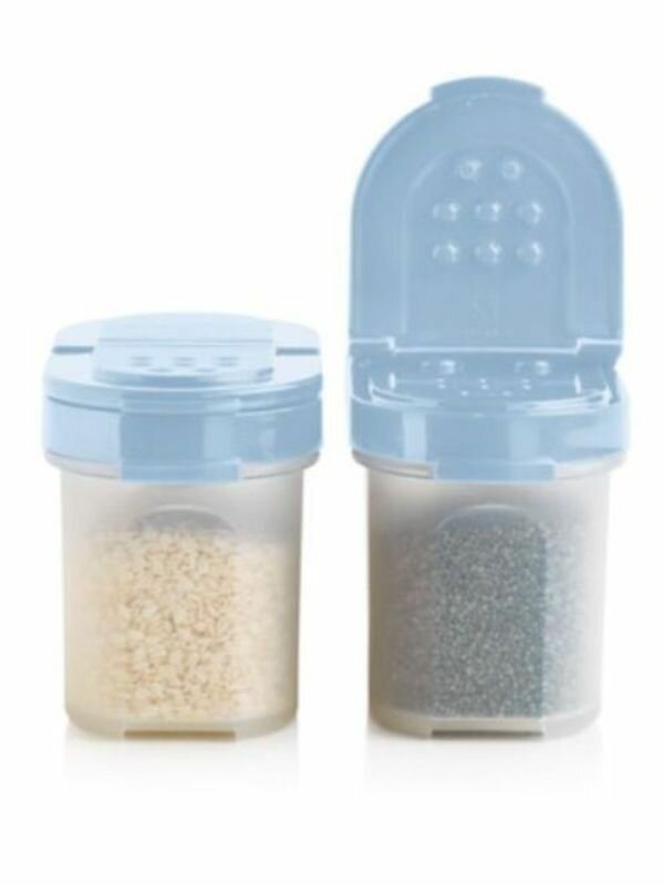 Tupperware Контейнеры для специй 120 мл 2 шт. голубые