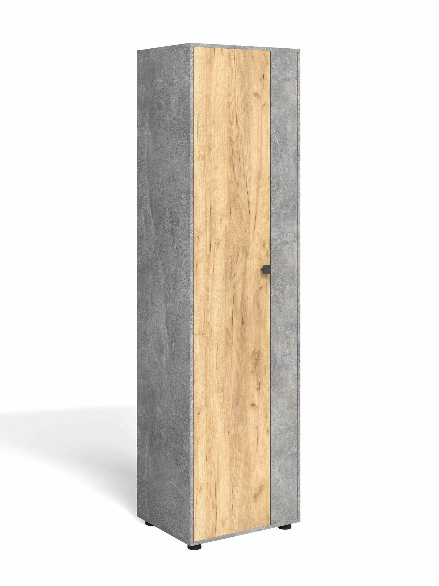 Шкаф Молли-Лайт, ЛДСП, дуб золотой крафт, напольный, 2 двери, 58 см x 46 см x 217 см