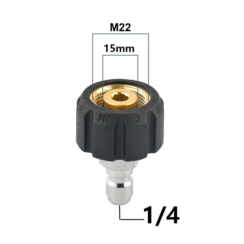 Адаптер для мойки высокого давления M22-15mm/1/4, Pink