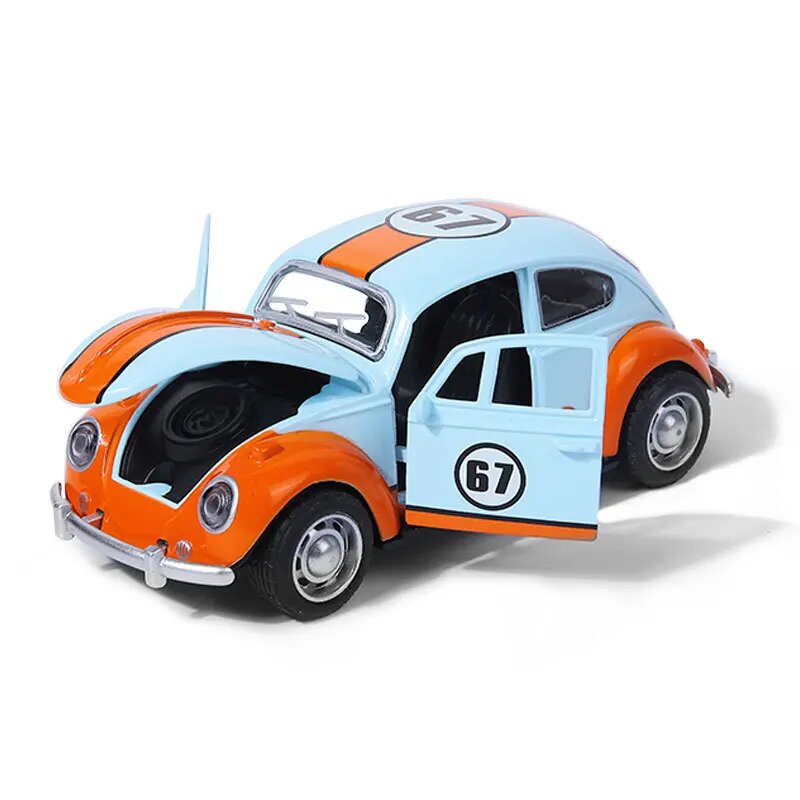 Машинка Makeda Volkswagen Beetle 1:32 металлическая с механизмом отката