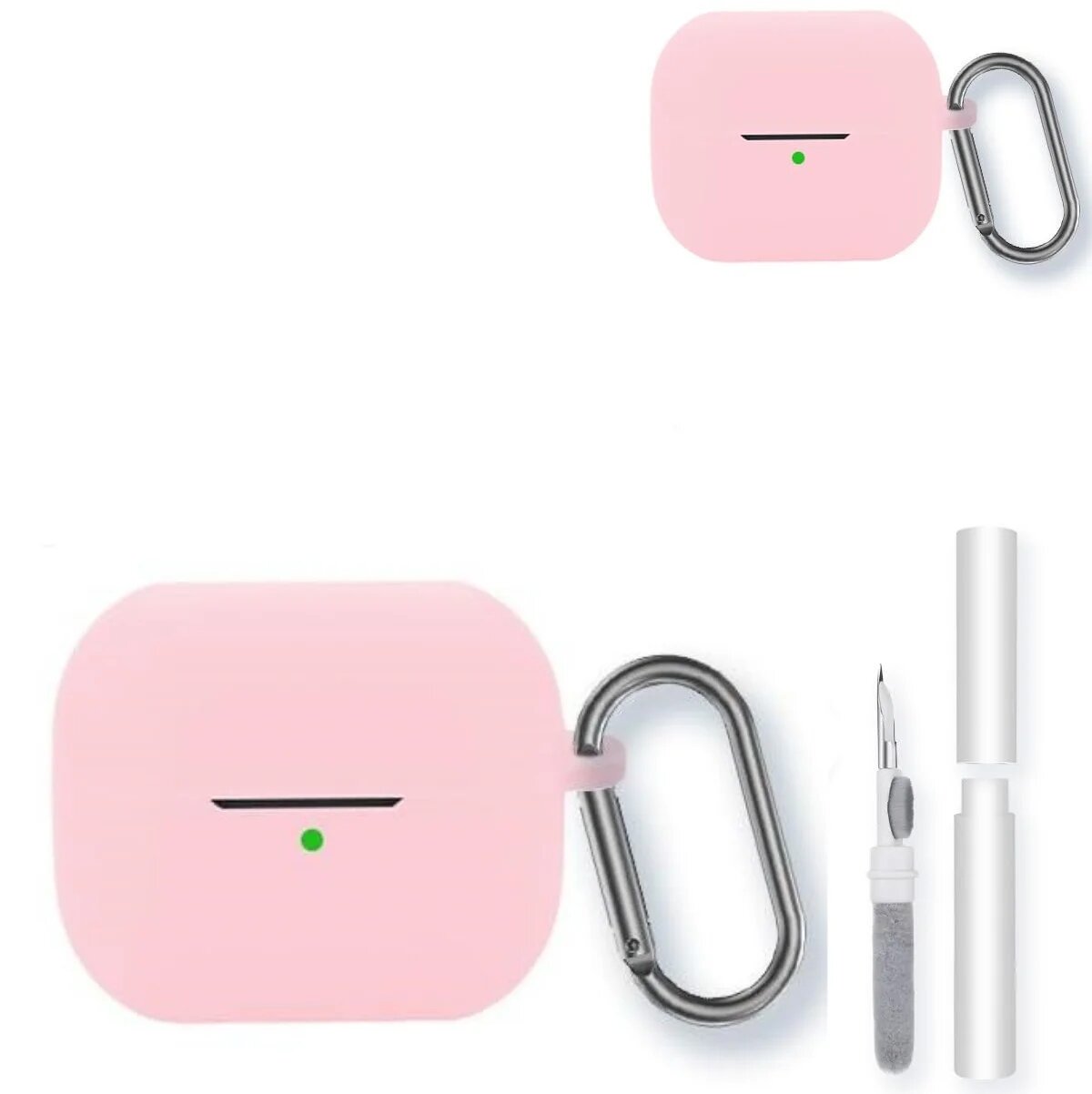 Силиконовый чехол для Samsung Galaxy Buds 3 Розовый, For Buds 3FE, Pink with Pen
