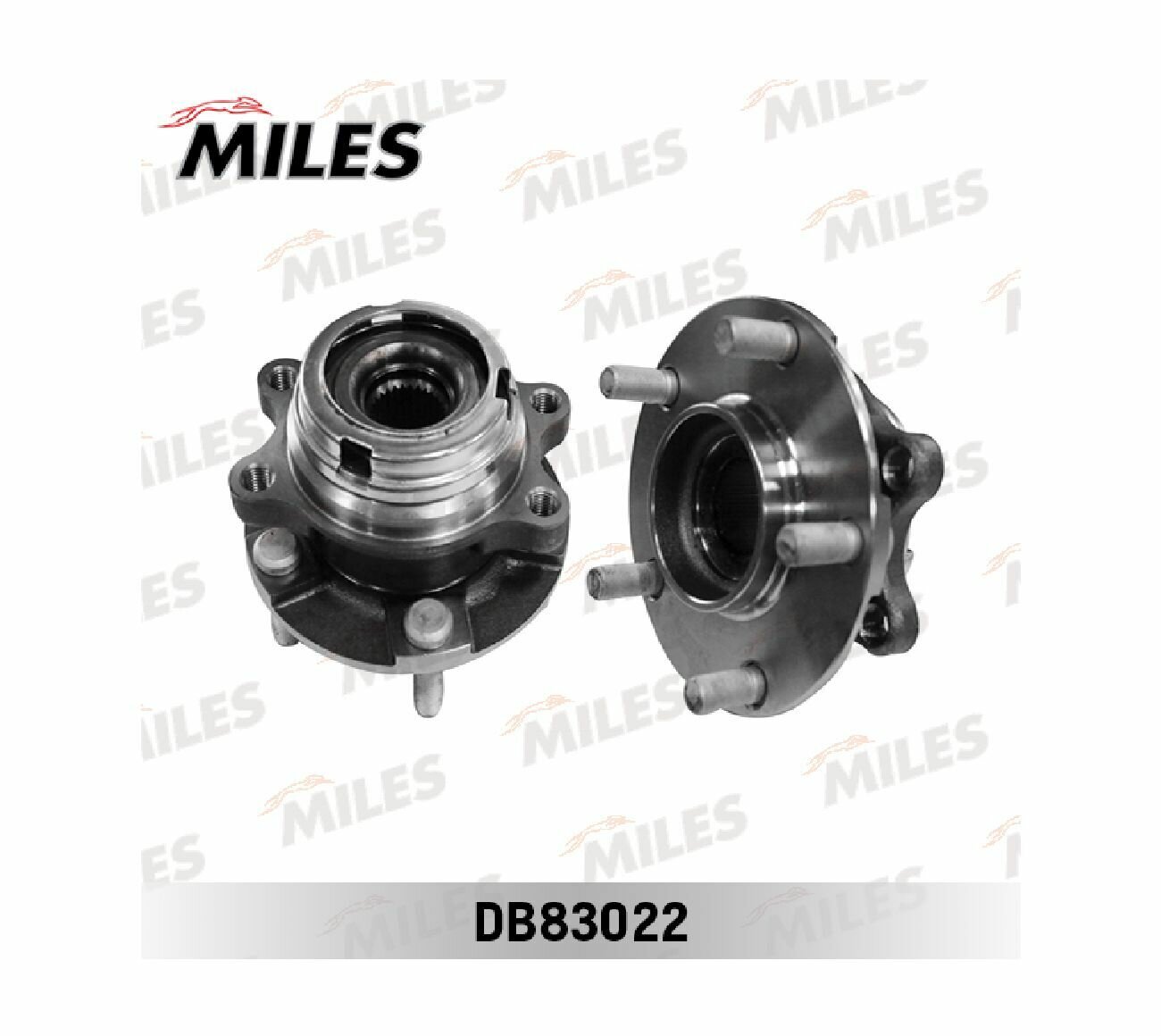 Ступица с подшипником передняя +ABS, NISSAN TEANA J31/J32 2.5 / MURANO Z50 00-08, MILES DB83022