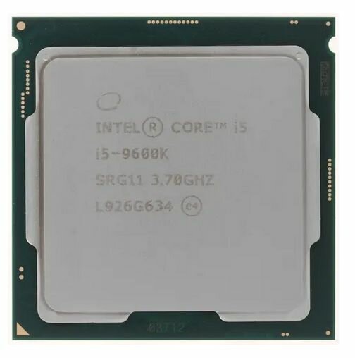 Процессор Intel Core i5-9600K (CM8068403874405-SRG11) OEM - LGA 1151-v2, 6 х 3.7 ГГц, L2 - 1.5 МБ, L3 - 9 МБ, 2хDDR4-2666 МГц, Intel UHD Graphics 630, TDP 95 Вт