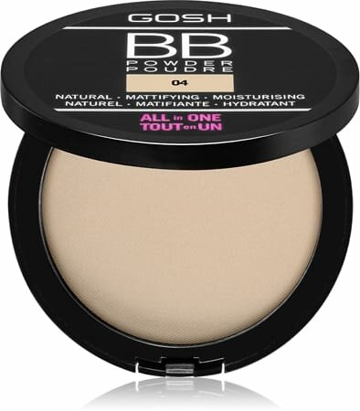 Пудра gosh bb оттенок 04 beige, матовая, бежевый, 6.5 г
