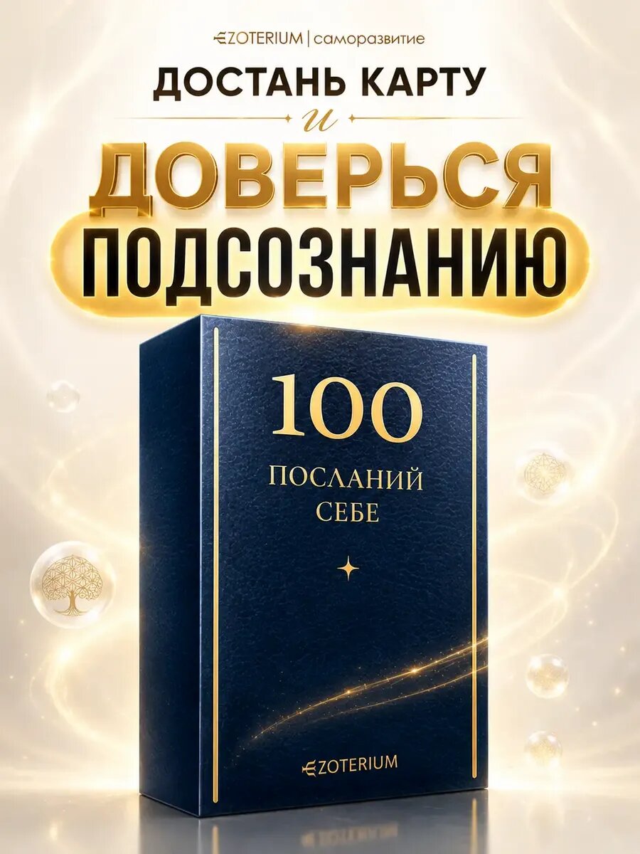Метафорические карты с посланиями "100 посланий себе" EZOTERIUM
