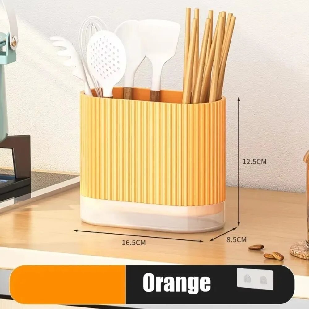 Держатель для палочек для еды пластиковый белый Оранжевый, Orange