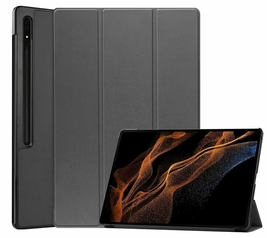 Чехол умный для планшета Samsung Tab S8 Ultra SM-X900 (14.6), серый