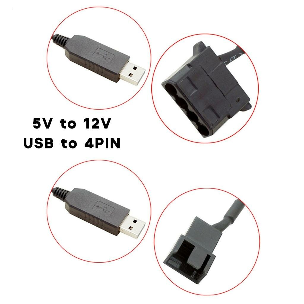 Адаптер USB–вентилятор 4-pin, B — фото 1