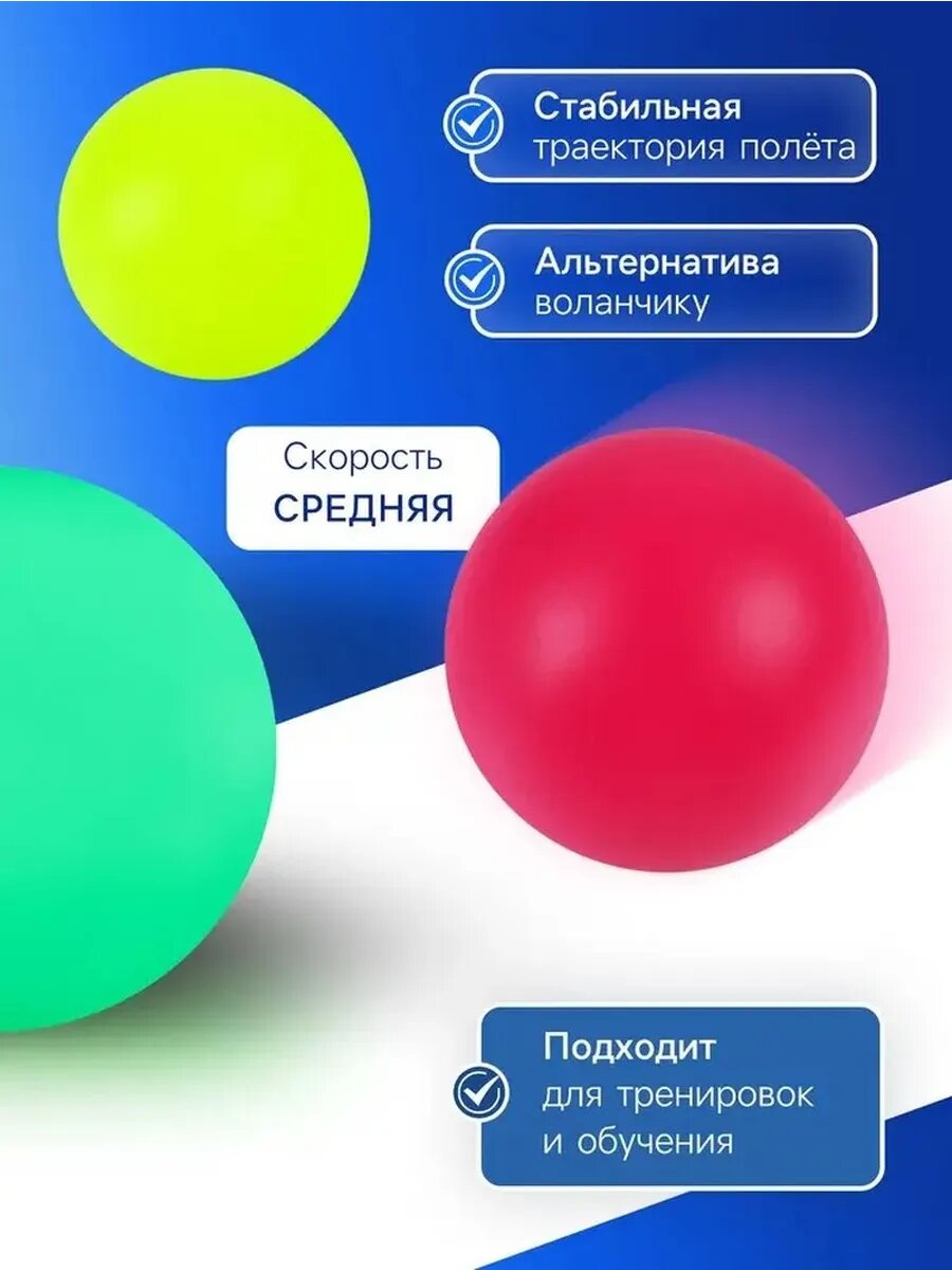 Набор мячей для детского бадминтона 3 шт.