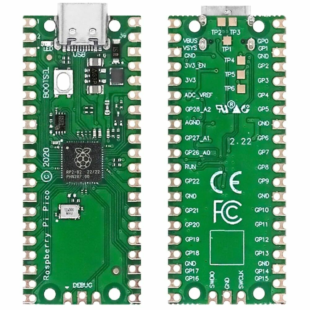 RP2040 Raspberry Pi Pico Board 2Mb type-c модуль