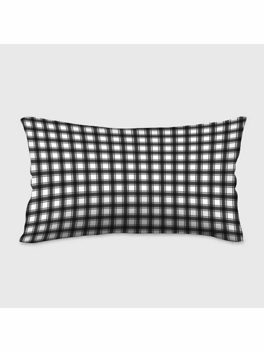 Black and white trendy checkered pattern Подушка — фото 1